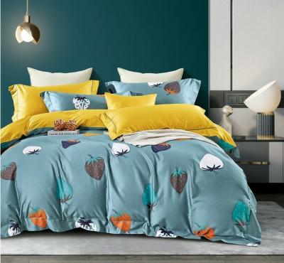 China 100% Cotton 4 Piece Bedding Set Queen Size OEKO TEX Certified Luxury Duvet Cover for sale
