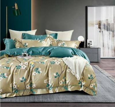 China 100% Cotton Bedding Set Duvet Cover Floral Print OEKO-TEX Certified Queen King Size for sale