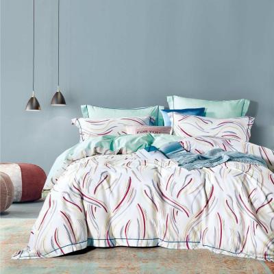 China 100% Tencel Bedding Sets 230TC Customize Bed Sheet Floral for sale