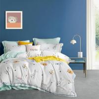 China Natural 100% Printed Tencel Fabric Sheets Bedsheet Comforter Duvet Cover Bedding Sets for sale