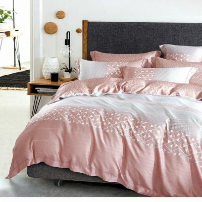 China Multi Color Printing 100% Tencel Bedding Sets Modern Home Customized Design for sale