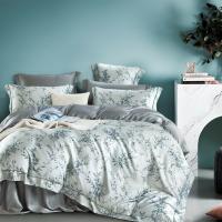China 100% Organic Tencel 60S Flat Sheet Luxury Bedding Reactive Print Floral Design for sale