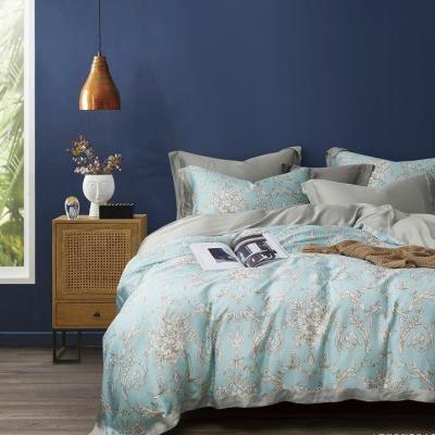 China Breathable Washed 100% Tencel Quilt Cover Set 4 Piece Washable Fashion Design Custom Size for sale