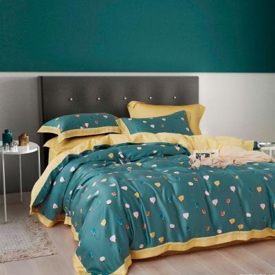 China Multi Color Printing 60S Ring Spun Floral Cooling Tencel Sheets for sale