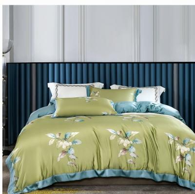 China Breathable 4Ps 100% Tencel Healthy Eco Friendly Comforter Sets Bedsheet Bedding Set for sale