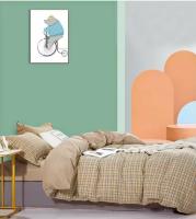 China 100% Cotton Yarn Dyed Duvet Cover Set 150 TC Reversible Bedding Single to Super King for sale