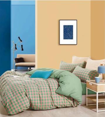 China Eco-friendly 100% Pure Cotton Fabric Yarn Dyed Bedsheet Bedding Sets for sale