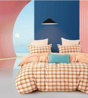 China 100% Cotton Luxury Duvet Cover Bed sheet Pillowcase Yarn Dyed Bedding set for sale