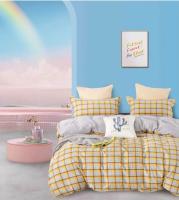 China 100% Cotton Luxury Duvet Cover Bed sheet Pillowcase Yarn Dyed Bedding set for sale