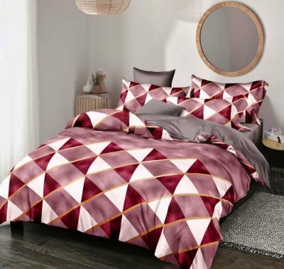 China 100% Polyester Microfiber Bedding Set Multi Color Printing Single to Super King Sizes for sale