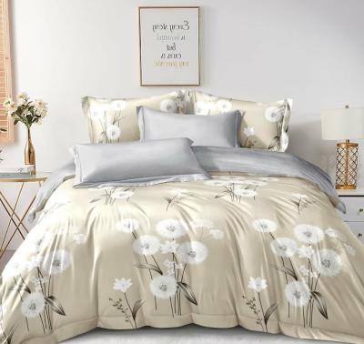 China 100% Polyester Microfiber Tufted Duvet Cover Set Multi Color Printing Queen King Size for sale