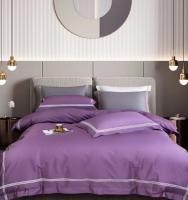 China Modern Purple Bamboo Bedding Sets Duvet Cover Bed Linen Home Bedding Sets for sale