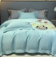 China Plain Dye Green 100 Bamboo Sheets 100% Organic 200TC-600TC for sale