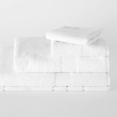 China Hotel Home Bath Towel Sets 100 Cotton 660gsm Custom Logo for sale