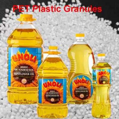China Oil Bottle Raw Material PET Plastic Granules Pellets for sale