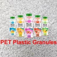 China Transparent Pet Bottle Granules Juice Bottle Polyethylene Terephthalate Raw Material for sale