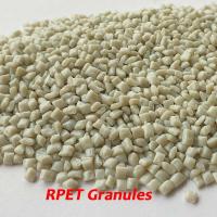 China Recycled Plastic Raw Material RPET Granules FDA Food And Beverage Packaging for sale