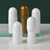 China 50ml Refillable Essential Oil Perfume Roll On Plastic Deodorant Bottle Eco Empty for sale