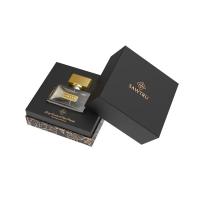 China Black Custom Perfume Gift Boxes Perfume Bottle Box Wtih EVA for sale