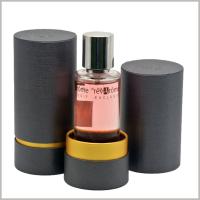 China Black Custom Perfume Gift Boxes Perfume Bottle Box Wtih EVA for sale