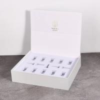 China White  Cosmetic Gift Box For Lyophilized Powder Mask Skin Care Flap Paper  Box for sale