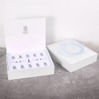 China White  Cosmetic Gift Box For Lyophilized Powder Mask Skin Care Flap Paper  Box for sale