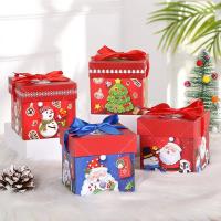 China Custom Printed Square Christmas Gift Box with Matte Lamination and EVA Velvet Insert for Cosmetic Packaging for sale