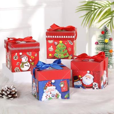 China Custom Printed Square Christmas Gift Box with Matte Lamination and EVA Velvet Insert for Cosmetic Packaging for sale
