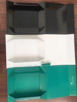China Black Collapsible Cosmetic Box Beauty Set Packaging With Raffia Insert  Cosmetic Box for sale