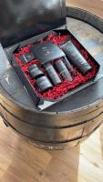 China Black Collapsible Cosmetic Box Beauty Set Packaging With Raffia Insert  Cosmetic Box for sale