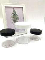 China Cosmetic Pet Plastic Jar 100ml Clear Spice Jars Packaging for sale