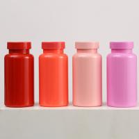 China Vitamin Capsule Pill Plastic Bottle Packaging 150Ml Red Pink Empty Supplement for sale