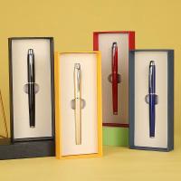 China Customized Innovative Biodegradable Packaging Black Ink Pen Set Gift Boxes EVA Insert for sale