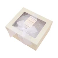China White Gift Set Box Transparent PVC  Birthday Box With Silk for sale