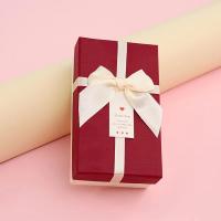 China Two Pieces Cosmetic Box Packaging Lip Gloss Custom Boxes With Ribbon for sale