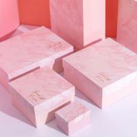 China Paperboard Blue Pink Rectangle Gift Boxes With Lids Silk for sale