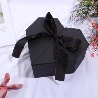 China 14x15.5x6cm Cosmetic Box Packaging Red Heart Shaped Boxes With Satin Silk for sale