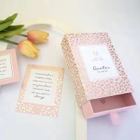China Drawer Green Pink Paper Cosmetic Packaging Box Skin Care Cosmetic Box for sale