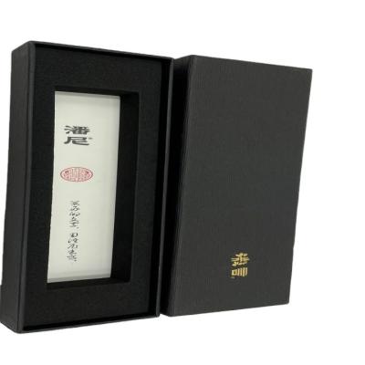 China Luxury Drawer Innovative Biodegradable Packaging With Black EVA Insert for sale