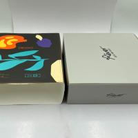 China Customized Ivory Gift Box With Changeable Ribbon And Sleeve Closure for sale