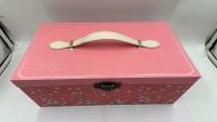 China Wholesale  Cardboard Customized Large Rectangle Mooncake Flat Pack Folding Magnetic Pink Gift Boxes With Handle for sale