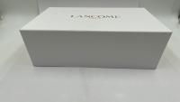 China Printed Logo Cosmetic Box Packaging Folding Cosmetic Box With Raffia Insert for sale