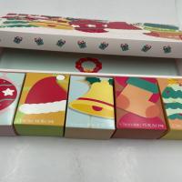 China New Christmas Design Folding Paper Gift Boxes  Packaging Set Of Cheese for sale