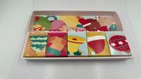 China New Christmas Design Folding Paper Gift Boxes  Packaging Set Of Cheese for sale