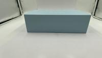 China Cosmetic Packaging Box Blue   Flap Lid Packaging Cardboard  Custom Magnetic Closure Gift Box for sale