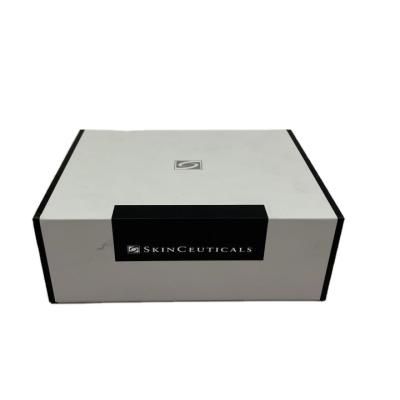 China Luxury custom logo cardboard gift boxes skin care packing cosmetics bottles packaging box with magnetic lid for sale