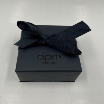 China Custom Packaging Rigid Paper Watch Gifts Box With Ribbon for sale