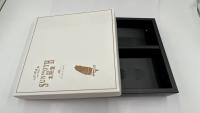 China Custom Printing High Quality Elegant Luxury  Hot Stamping White Ivory Packaging Paper Gift Box Of Cookie With Sleeve for sale