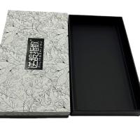 China Texture Black Cosmetic Skincare Packaging Silver Foil Logo Cosmetic Gift Box for sale