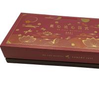 China Red Luxury Rigid Chocolate Gift Box With Gold Stamping and Blister for sale